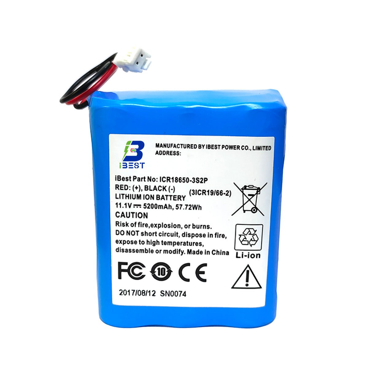 Battery for Medical Device 11.1V 5200mAh Li-Ion Battery Pack | iBest Power